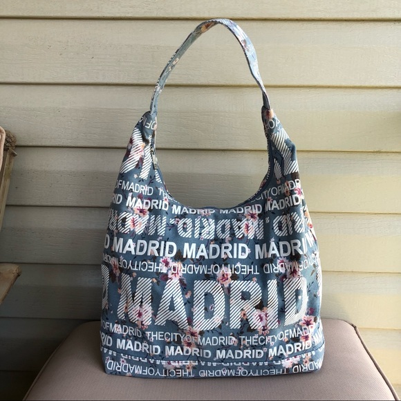 Robin Ruth | Bags | Robin Ruth Canvas City Of Madrid Womens Hobo Purse ...